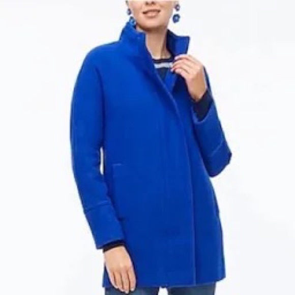 J. Crew Factory | Jackets & Coats | J Crew Factory Cobalt Blue City ...